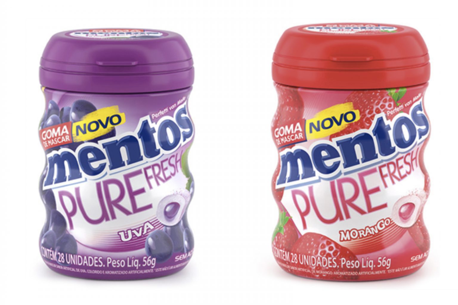Mentos Goma de Mascar lança sabores uva e morango - GKPB - Geek ...