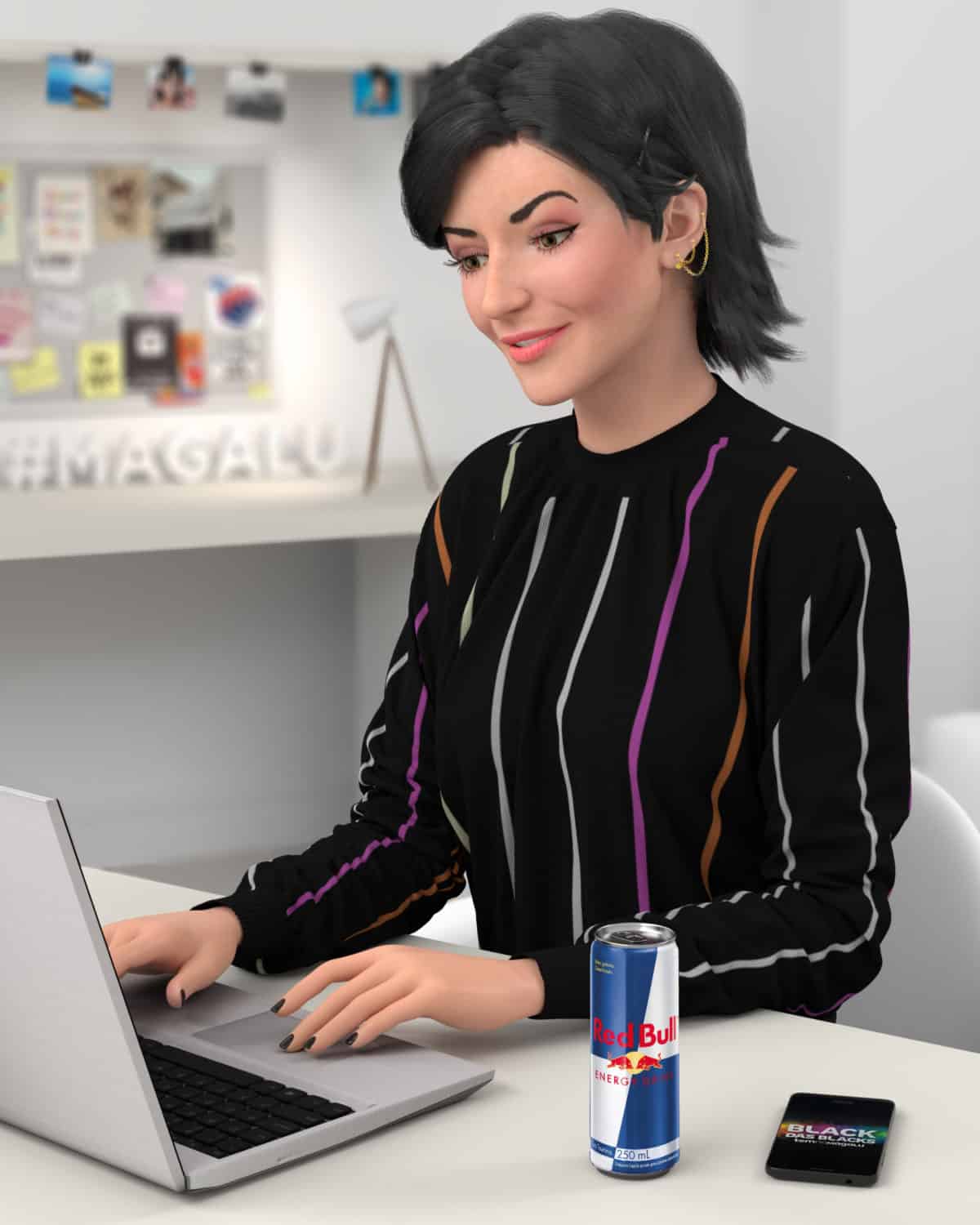 Lu vira cartoon em novo anúncio de Red Bull e Magalu - GKPB - Geek ...