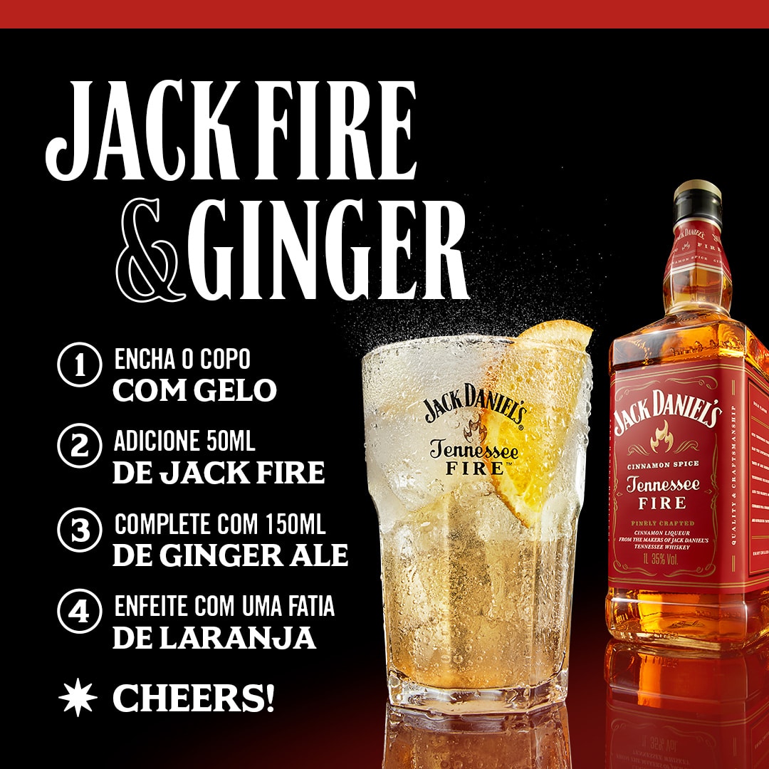 Jack Fire & Ginger é novo drink de Jack Daniel's - GKPB - Geek Publicitário