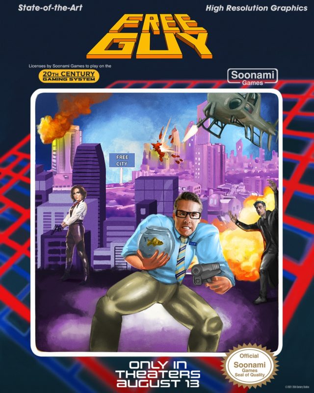 Free Guy, com Ryan Reynolds, ganha pôsteres parodiando jogos clássicos ...