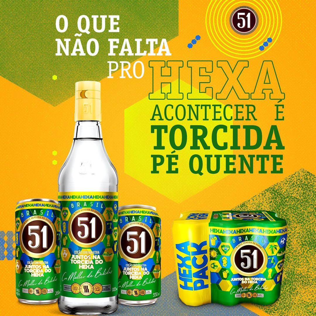 Cachaça 51 cria embalagens especiais para a Copa do Mundo - GKPB - Geek ...