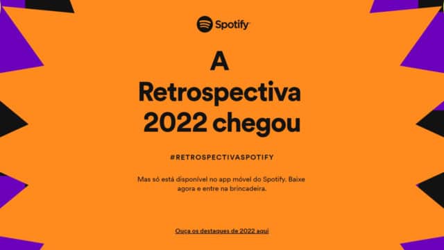 Spotify libera retrospectiva musical de 2022. Saiba como fazer a sua ... Spotify libera retrospectiva musical de 2022. Saiba como fazer a sua ...
