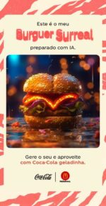 Coca-Cola e Méqui dão cupom em campanha de IA Burger Surreal - GKPB ...