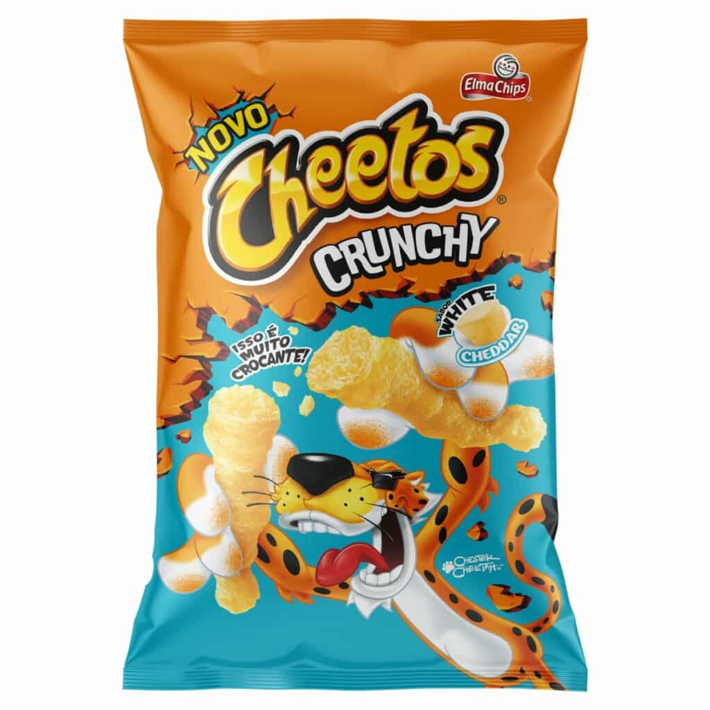 Cheetos Crunchy chega ao Brasil em duas edições: Super Cheddar e White ...