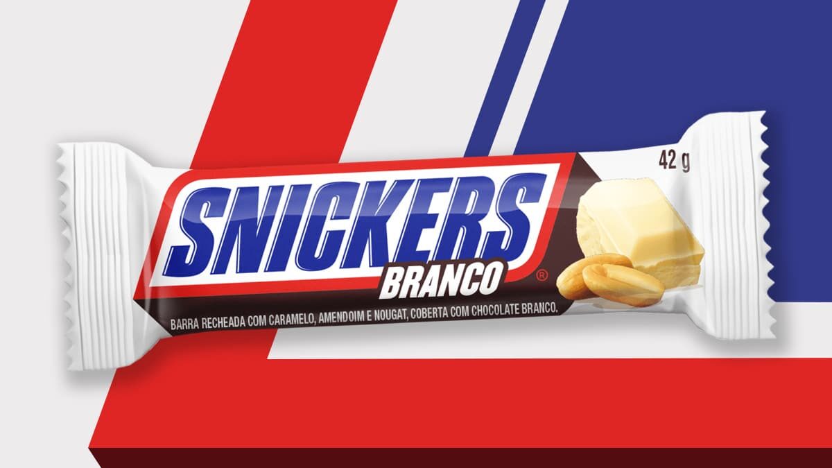 Snickers ganha versão com chocolate branco - GKPB - Geek Publicitário