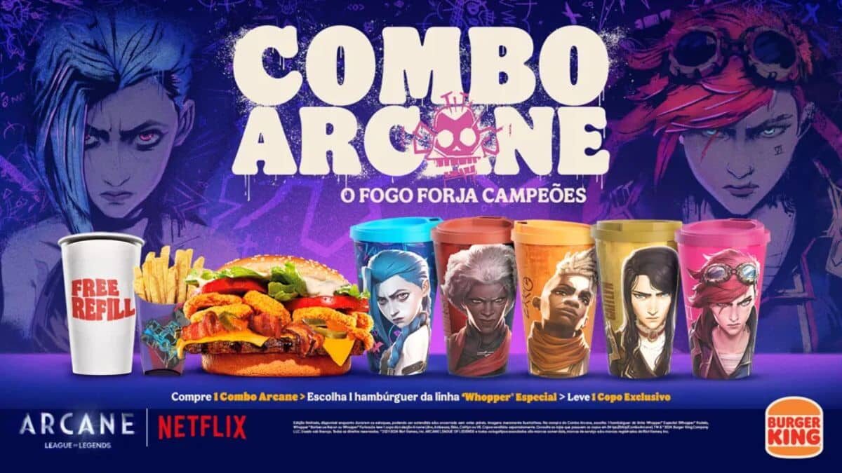 Burger King lança combo temático de Arcane - GKPB - Geek Publicitário