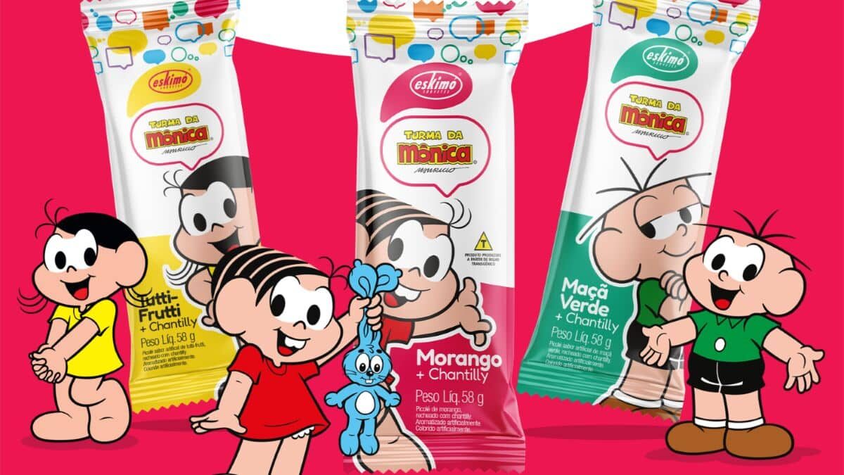 Eskimó Sorvetes lança linha de picolés inspirada na Turma da Mônica ...