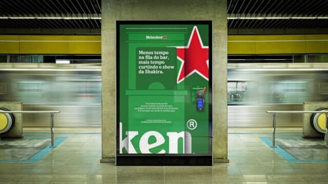 Heineken transforma OOH em PDV de cerveja para show da Shakira - GKPB ...