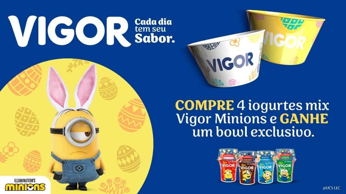 Vigor celebra Páscoa com campanha promocional e brinde dos Minions - GKPB - Geek Publicitário