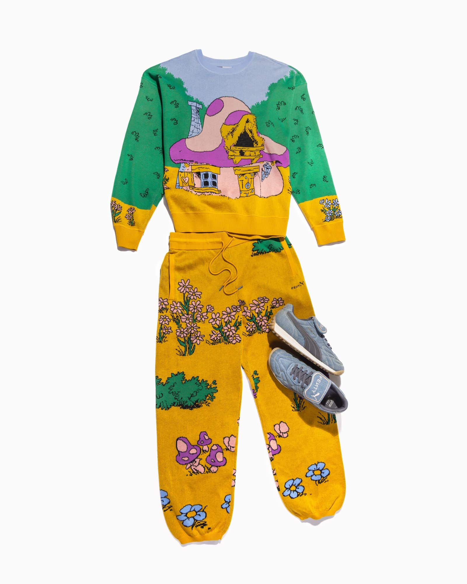 Rihanna invade o universo dos Smurfs com nova collab FENTY x PUMA ...