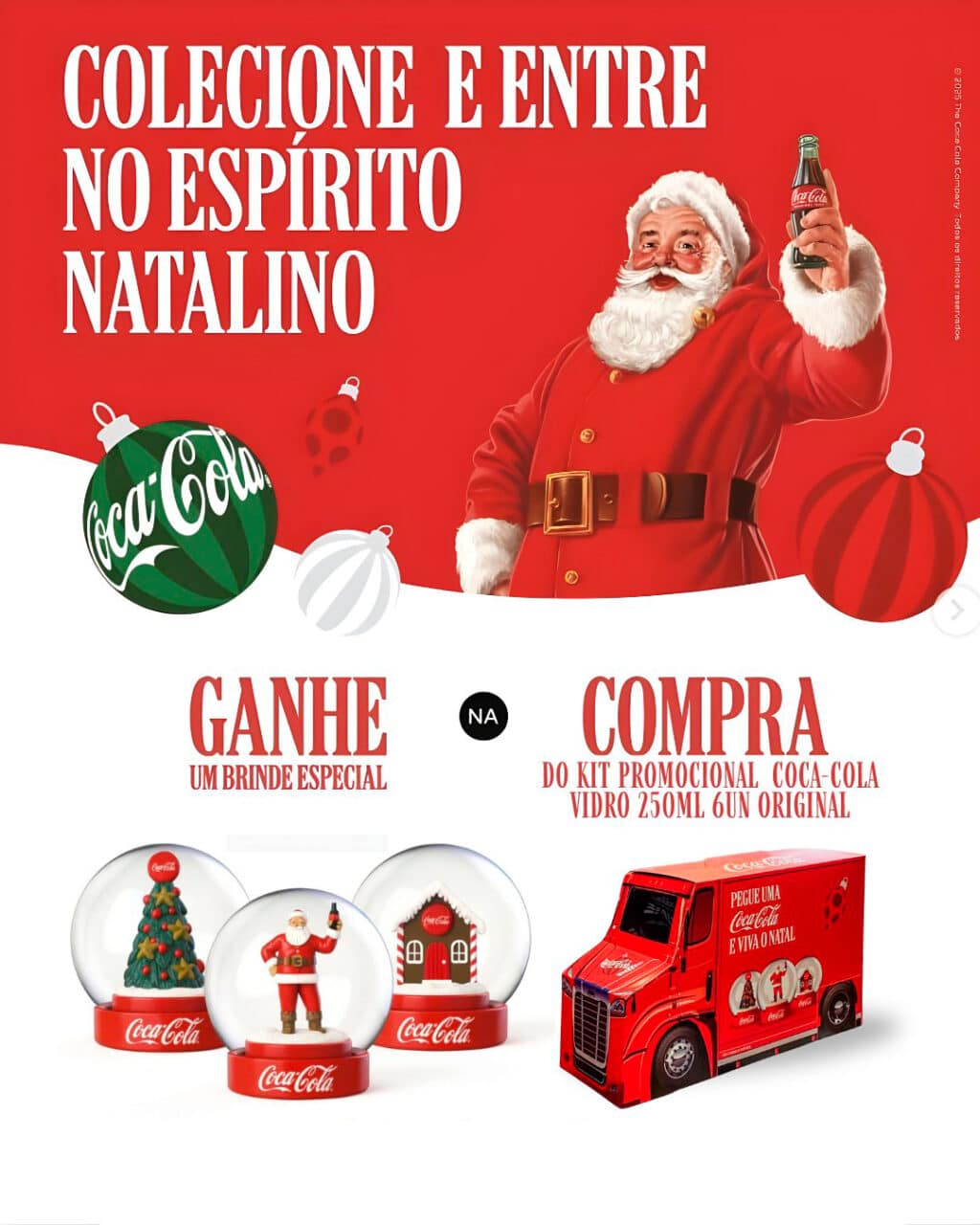 Coca-Cola cria kit caminhão de Natal com globos de neve colecionáveis ...