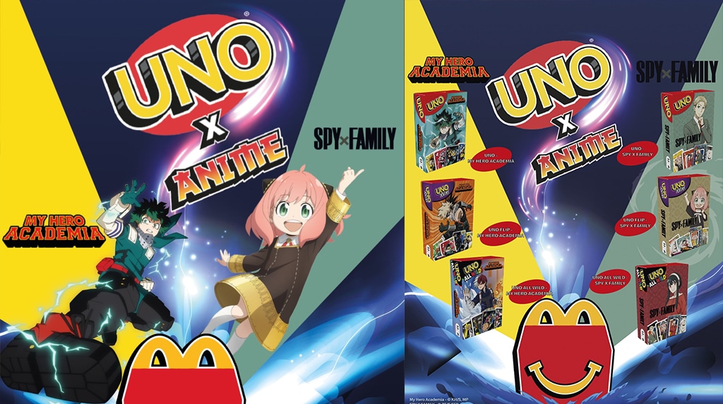 McDonald's Brunei lança UNO temático de My Hero Academia e Spy x Family ...