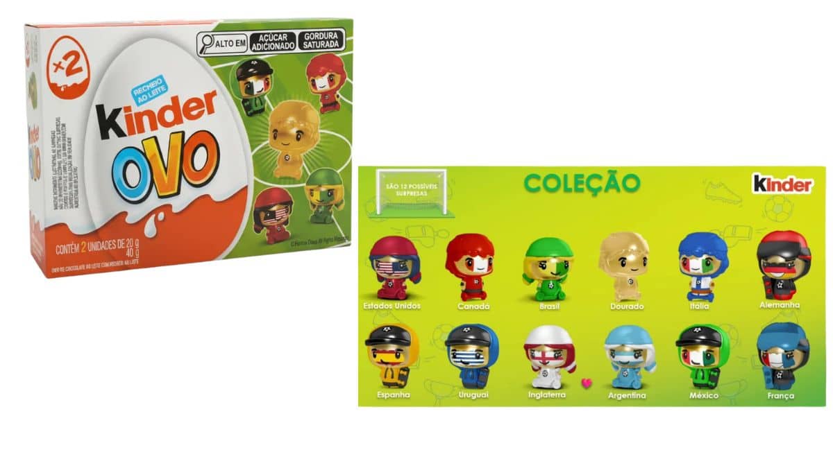 Kinder Ovo ganha edição especial da Copa do Mundo com miniaturas ...
